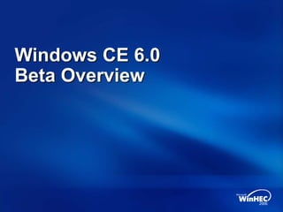 Future Direction of WIndows CE System Architecture.ppt