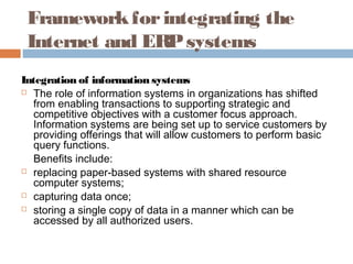 Future directives in erp, erp and internet, critical success and ...