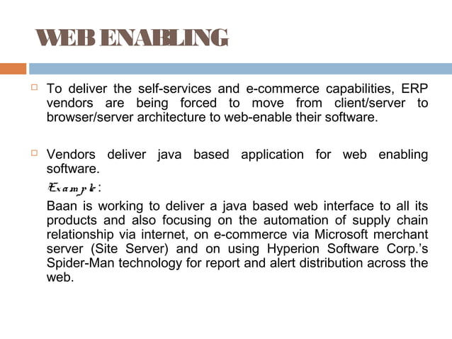 Future directives in erp, erp and internet, critical success and ...