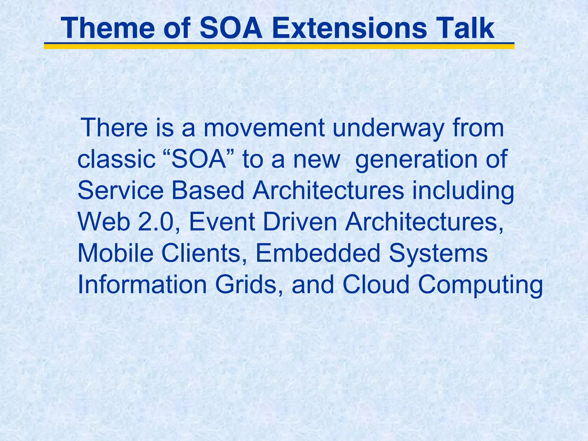 2010 Future Distributed Computing Architectures and SOA | PDF | Cloud Computing | Internet