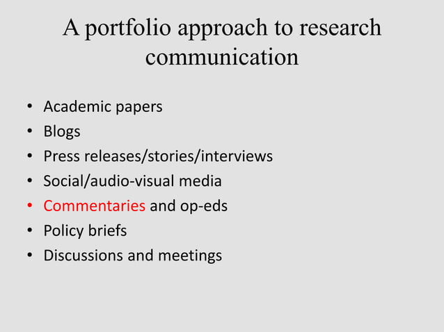 Writing scientific commentaries | PPT