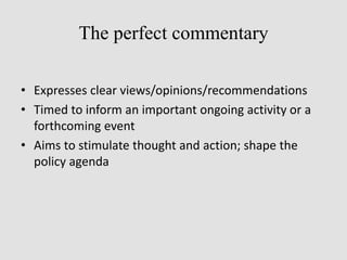 Writing scientific commentaries | PDF