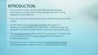 Future Environmental Problems In Lovely Professional University | PPT
