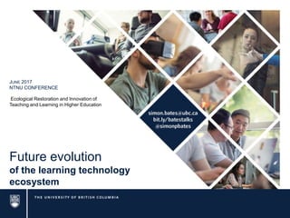 Future evolution of the learning technology ecosystem | PPTX