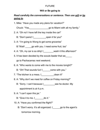 Future exercises | DOCX