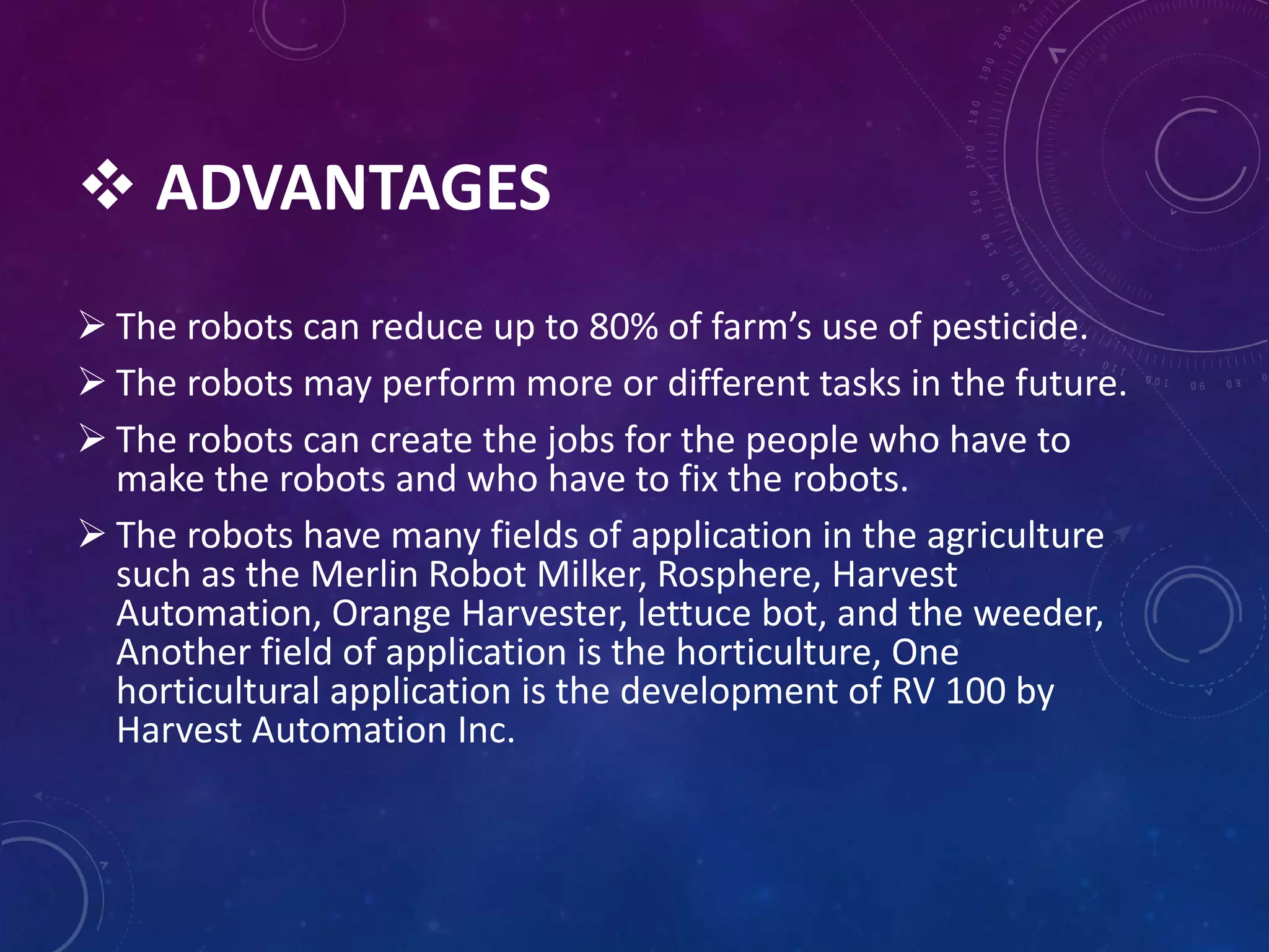 AGRICULTURAL ROBOT FOR FUTURE FARMING | PPTX