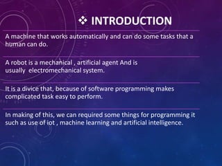 AGRICULTURAL ROBOT FOR FUTURE FARMING | PPTX