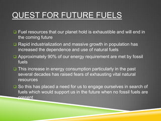 Future fuels | PPTX