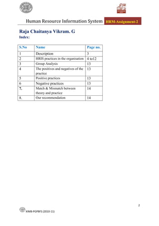 Future generali hris assignment | PDF | Human Resources | Business