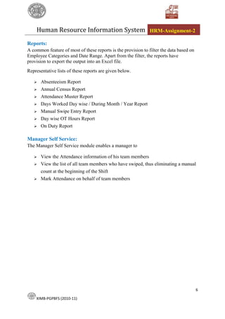 Future generali hris assignment | PDF | Human Resources | Business