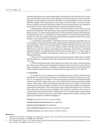 Federated learning and its role in the privacy preservation of IoT devices | PDF