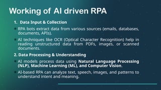 Future of AI Driven RPA college presentation | PPT