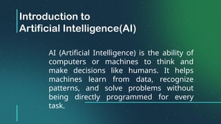 Future of AI Driven RPA college presentation | PPT