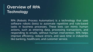 Future of AI Driven RPA college presentation | PPT
