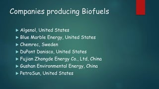 Future of biofuel | PPTX