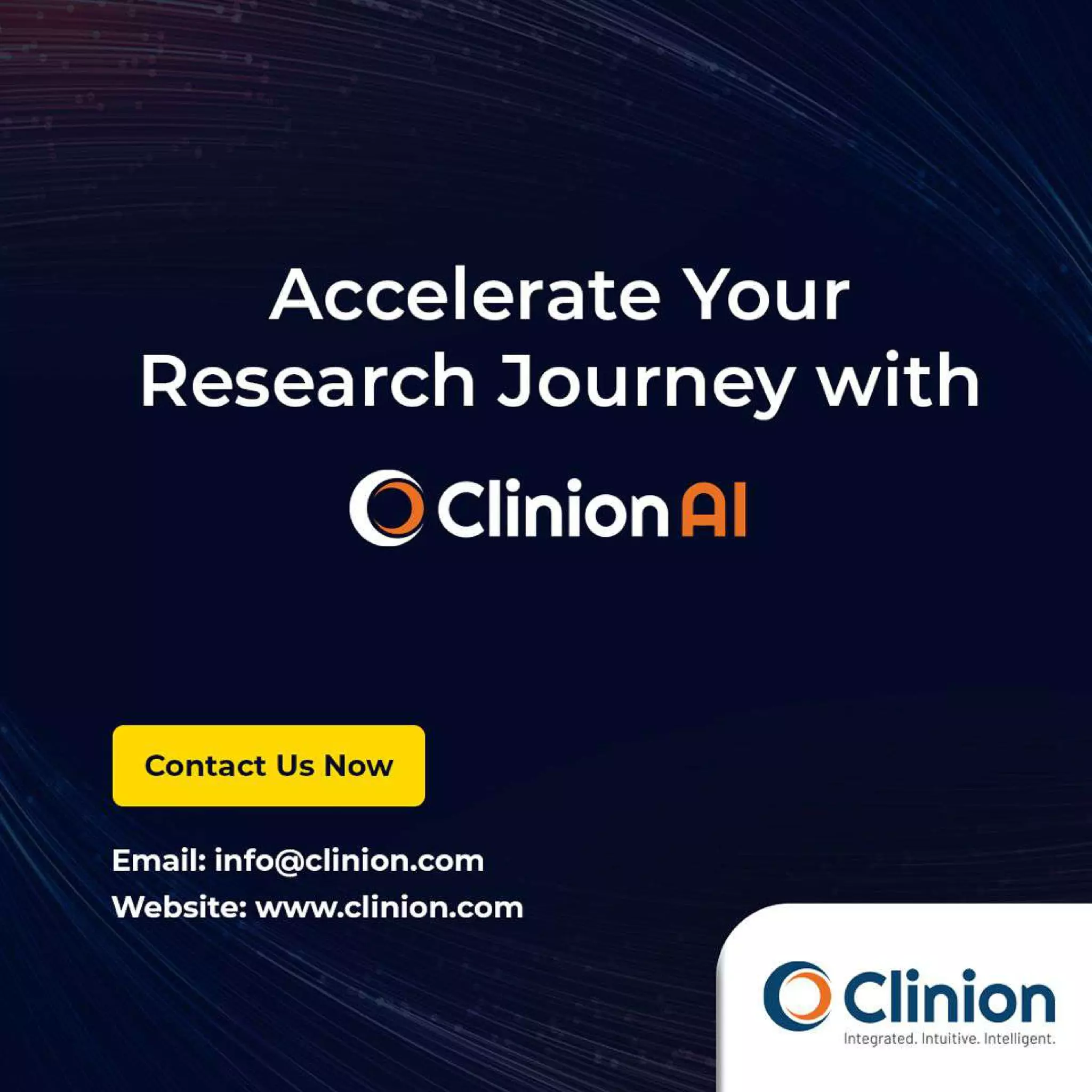 Ignite the future of clincial trials with Clinion AI | PDF
