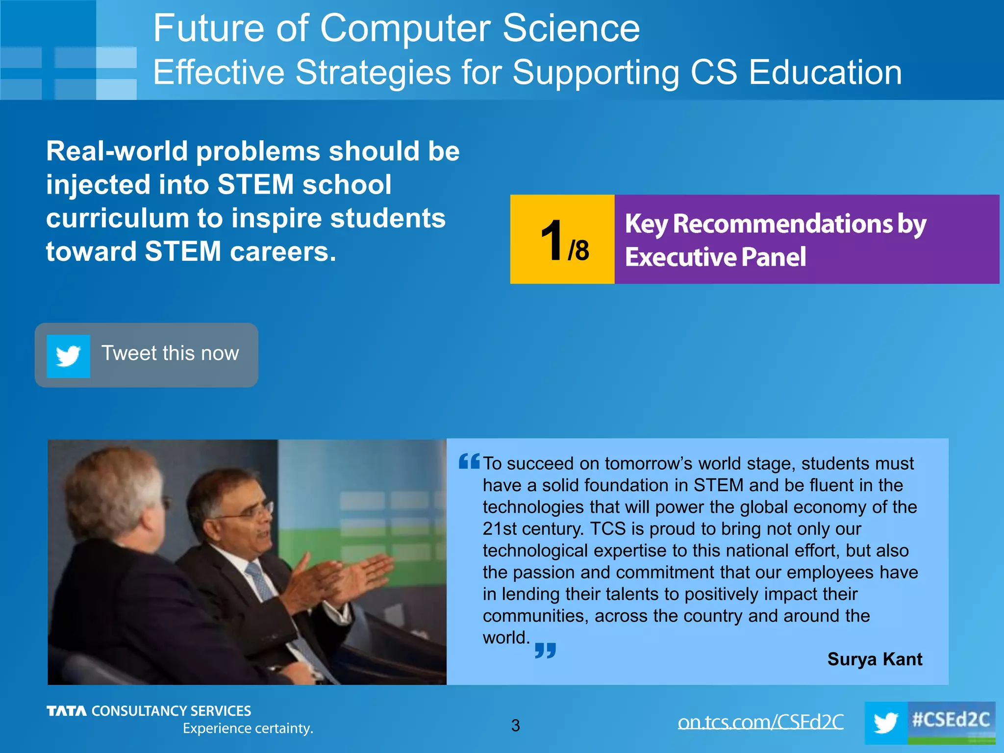 Future of computer science - Key recommendations by executive panel | PPTX