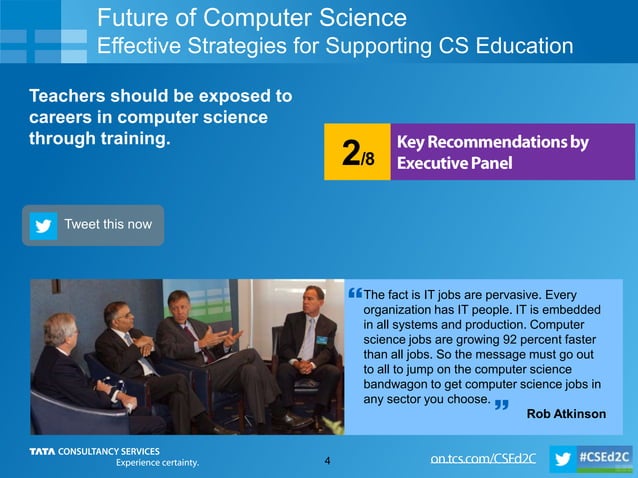 Future of computer science - Key recommendations by executive panel ...