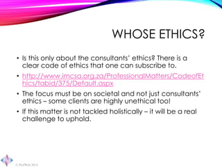 Ethical consulting for effective results | PDF | Business | Business ...