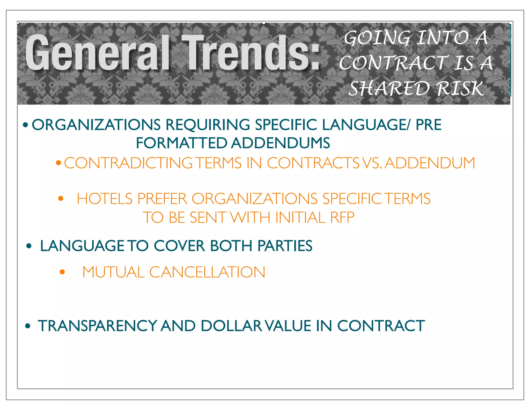 Future of Hotel Contracts | PPT