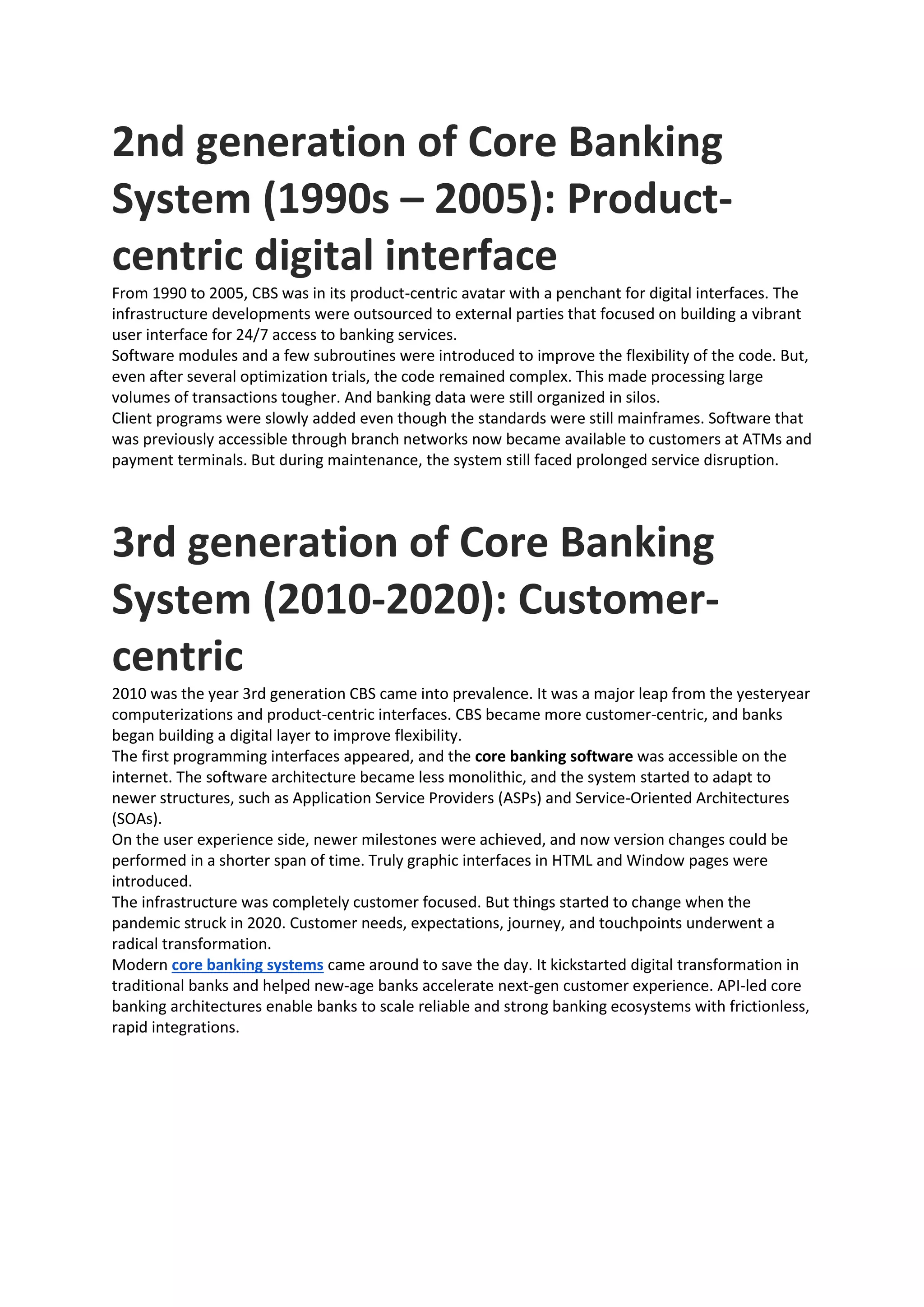 Future of Core Banking Systems-M2P Fintech | PDF