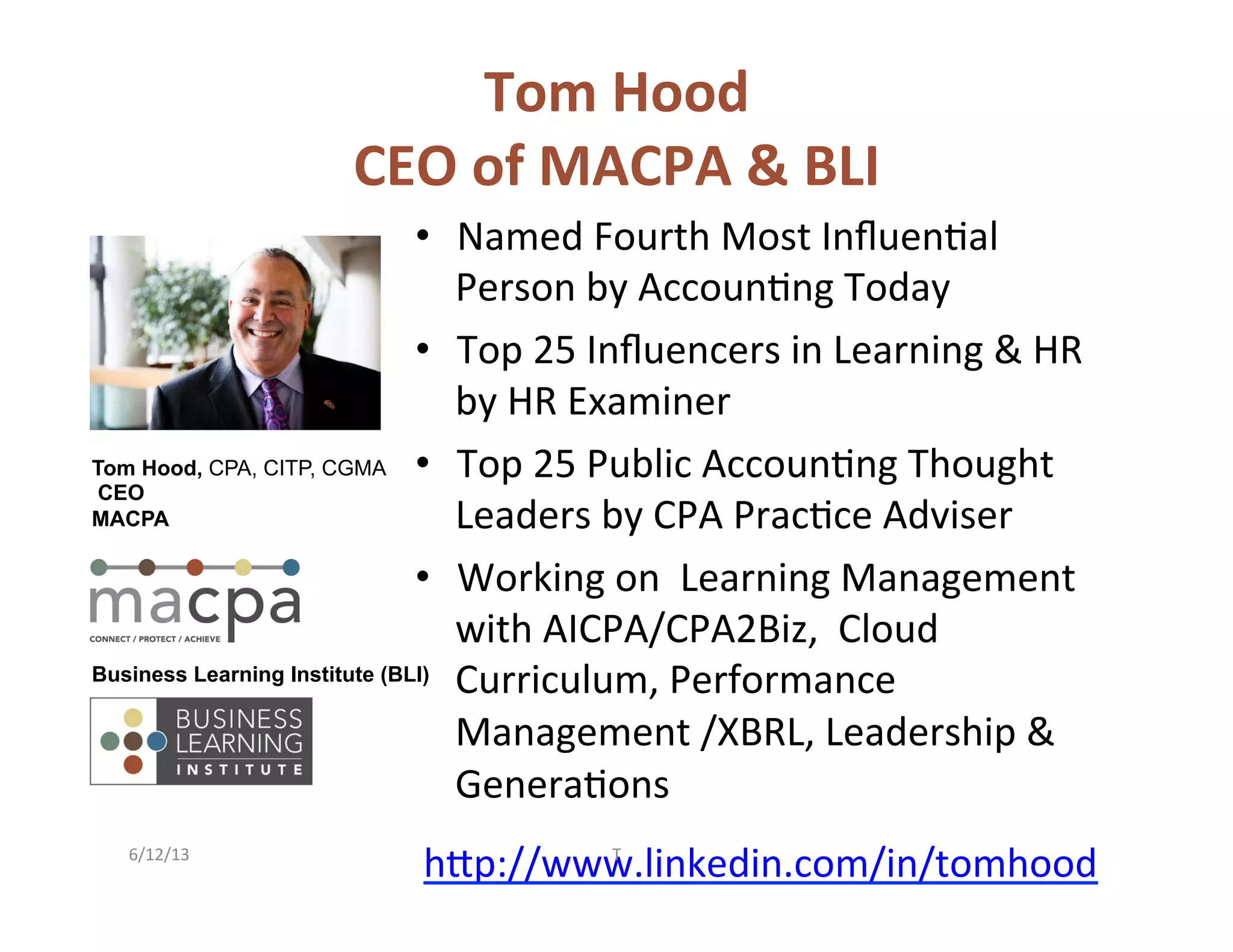 Future of CPAs, CFOs and Accounting - COCPA Leadership Council | PPT