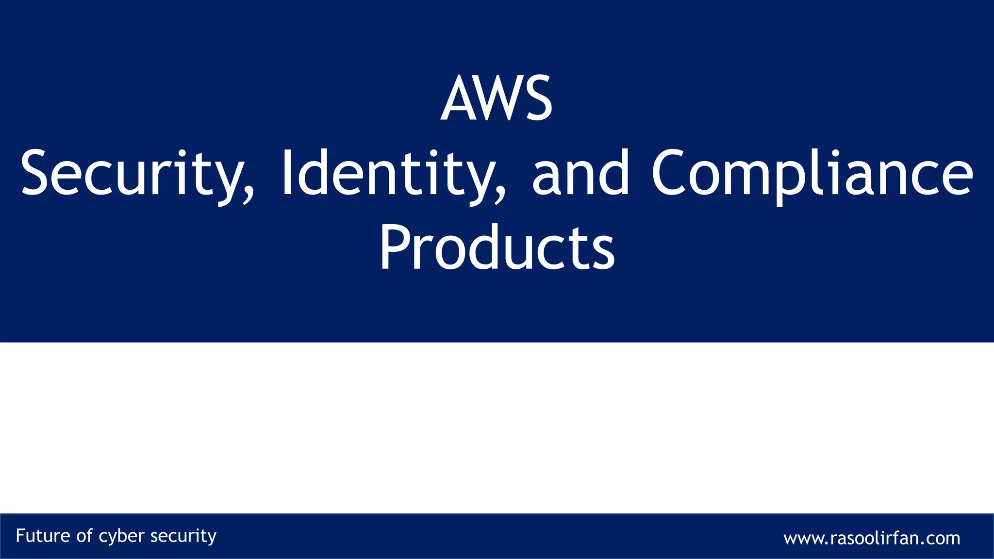 Maximize Your Investment With Aws Native Security Controls Ppt