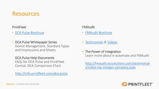 Future of Data Collection: DCA Pulse and Onsite | PDF