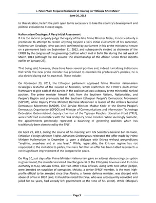 “Ethiopia After Meles: Future of democracy and Human Rights | PDF