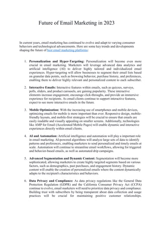 Future of Email Marketing in 2023.pdf