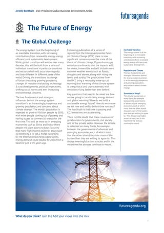 Future of energy - An initial perspective - Jeremy Bentham, VP Global ...