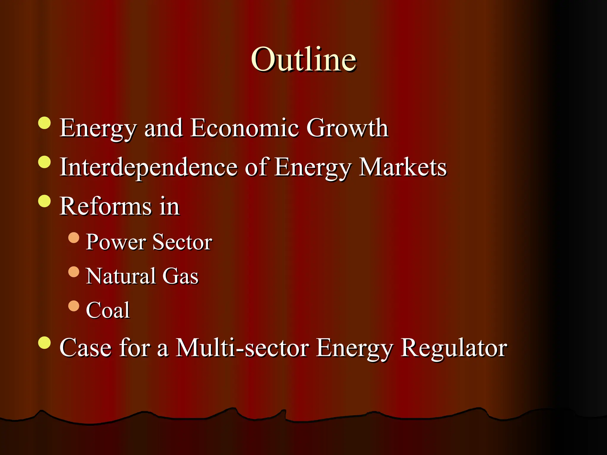 Future of Energy Market Structure and Regulation a lecture | PPT