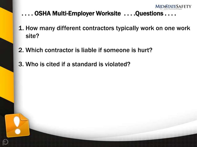 Future office multi employer worksite ppt | PPT