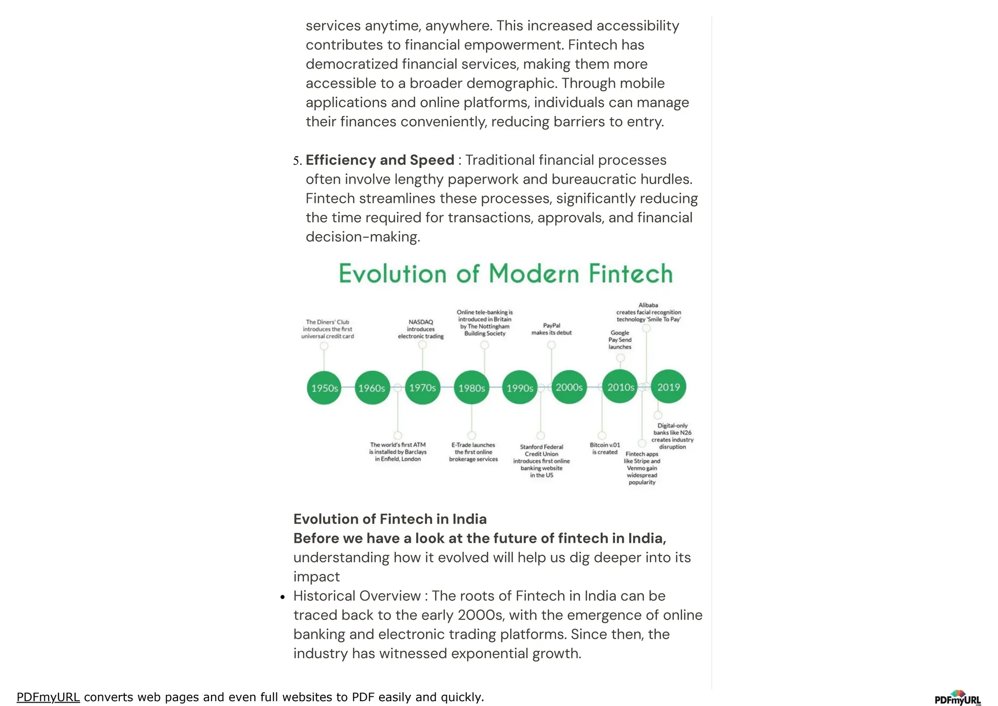 Future Of Fintech In India | Evolution Of Fintech In India | PDF