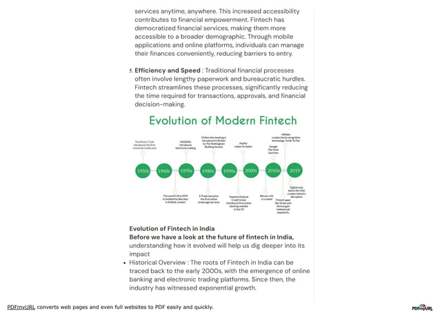 Future Of Fintech In India | Evolution Of Fintech In India | PDF