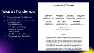 Past, Present and Future of Generative AI | PPTX