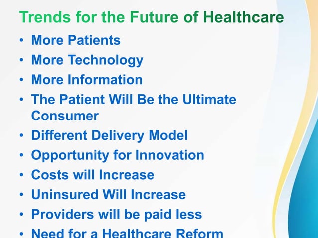 Future of Health | PPT | Healthcare Industry | Industries