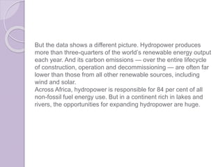Future of hydropower | PPT