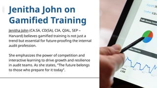 Future of Internal Audit at EAC. Jenitha John | PPTX