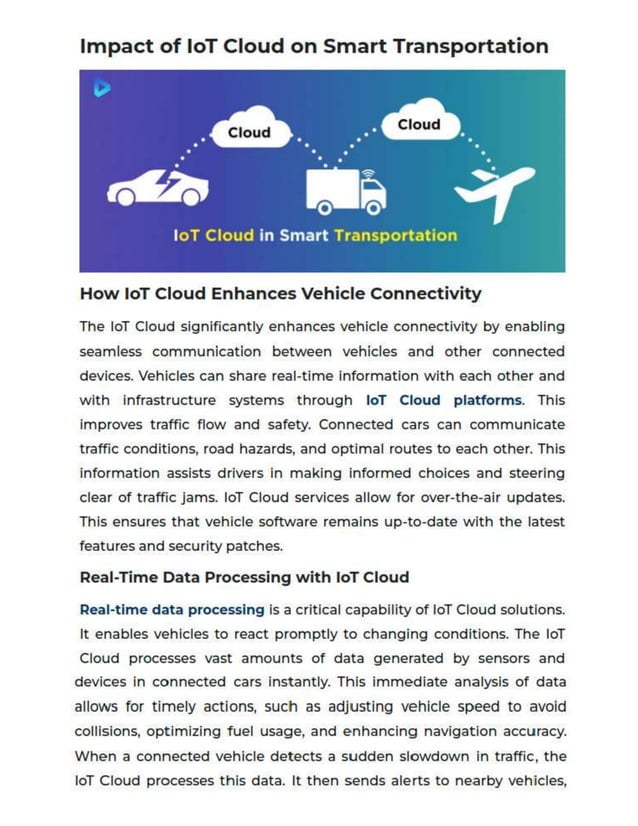 Future Of Iot In The Automotive Industry Connected Cars And Smart Transportation.pptx