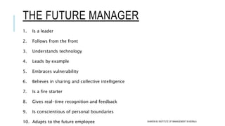 Future of management | PPT