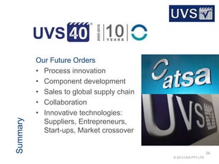 Future of manufacturing + engineering summit uvs5 | PPT