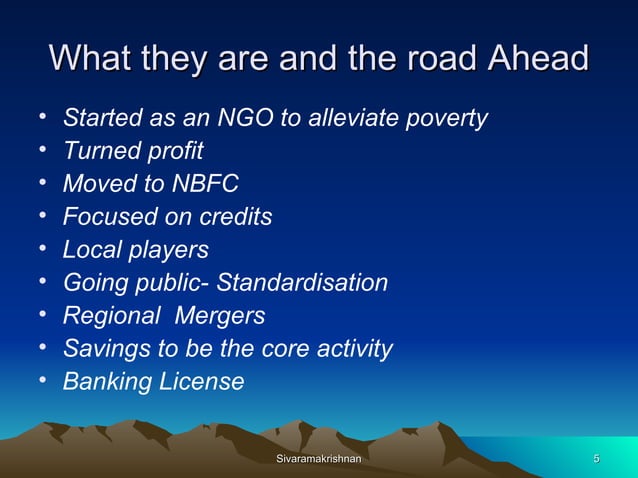 Future of Microfinance | PPT