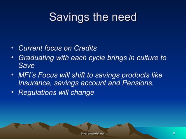 Future of Microfinance | PPT