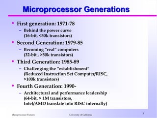 Future of microprocessor in applied physics | PPT