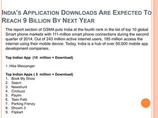 Future of mobile Apps in India & Global market | PPTX