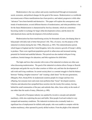 Future of Modernization- Essay | DOCX