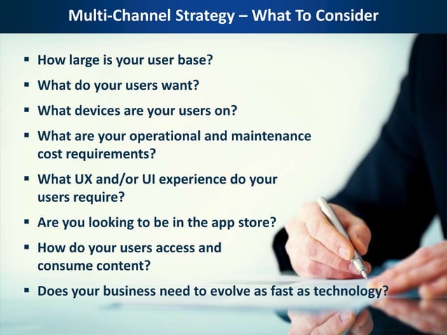 Multi-Channel App Approach & The Future of Multi-Channel | PPT