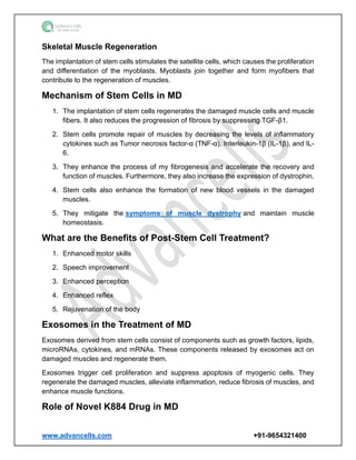 Muscular Dystrophy Treatment: The Role of Stem Cells in Recovery | PDF