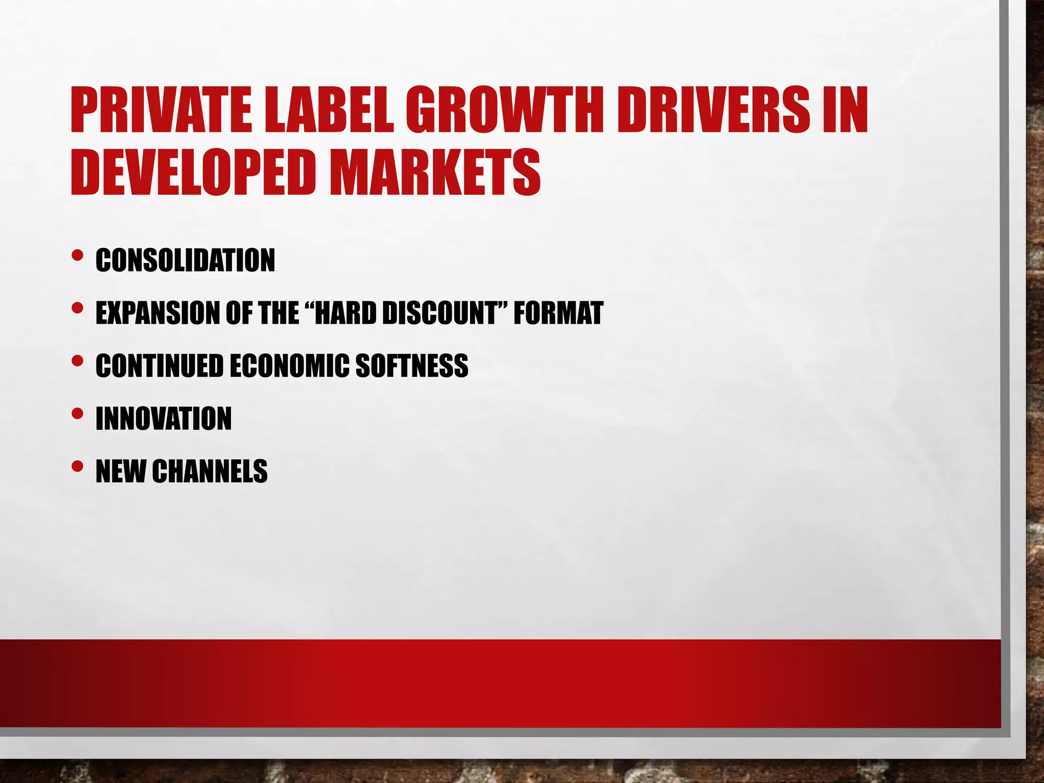 Future of private label brands | PPTX